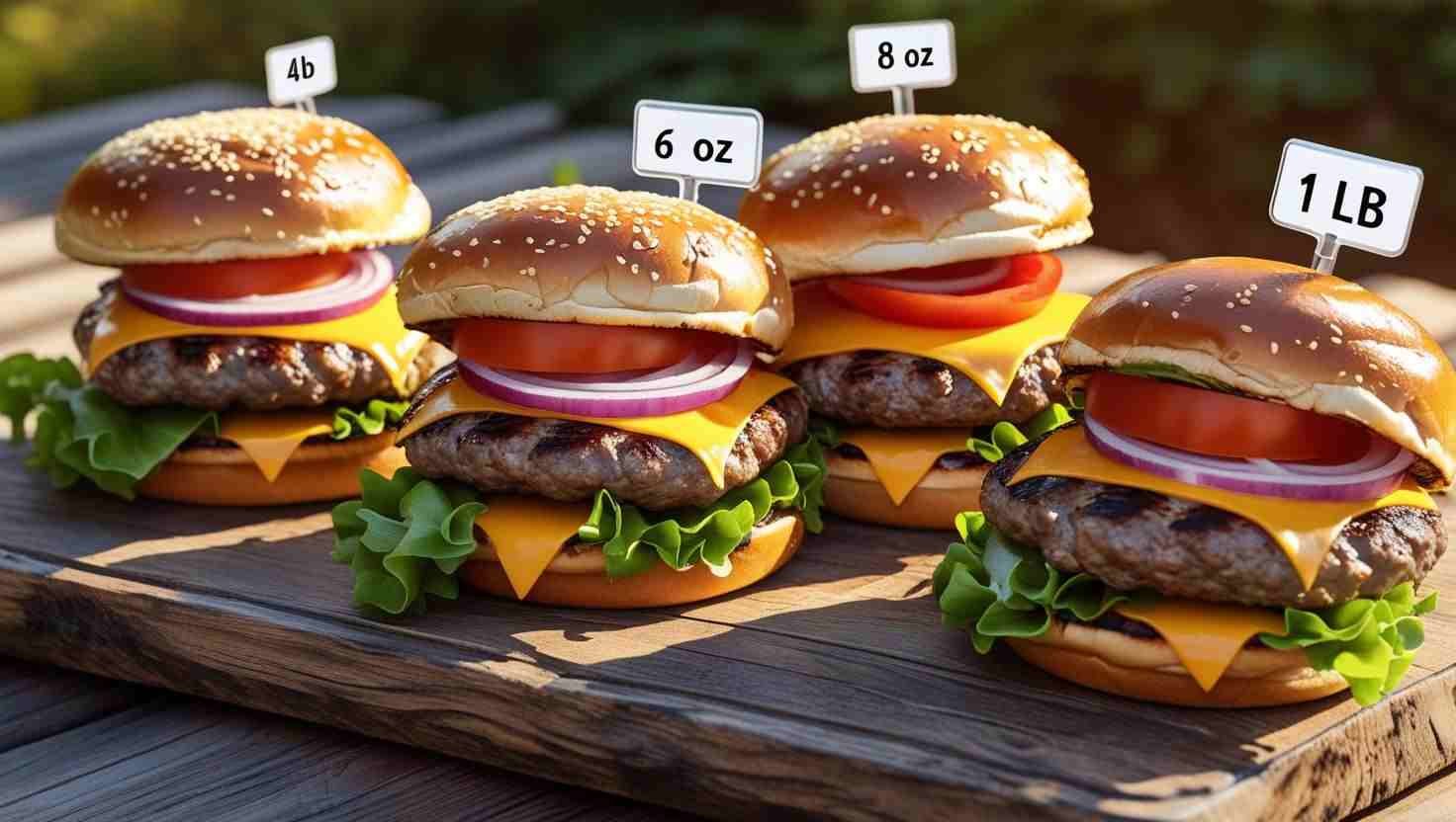 Burger Sizes Explained: 4 oz to 1 lb What’s Right for You?