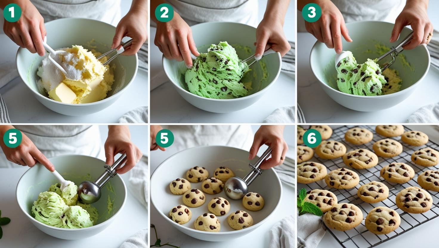 Mint Chocolate Chip Cookies Recipe